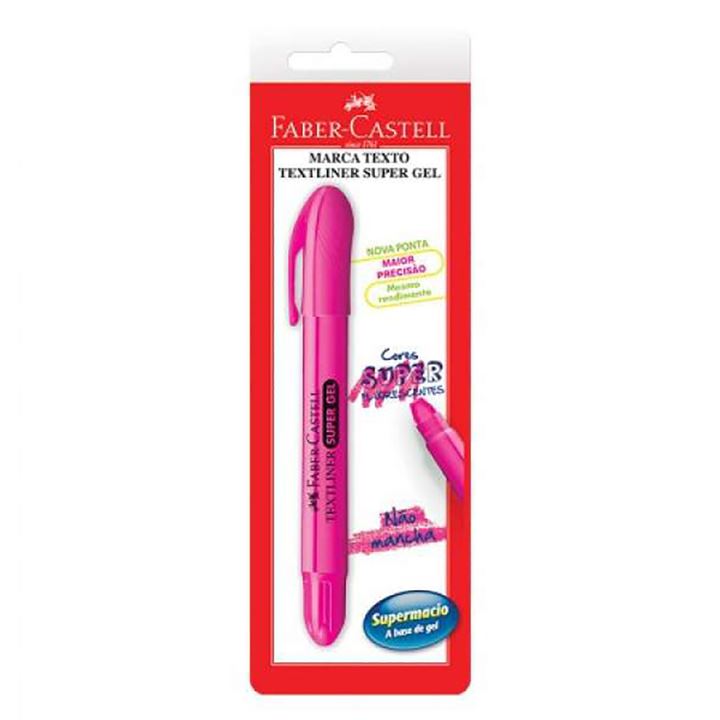 MARCA TEXTO GEL ROSA BLISTER FABER CASTEL | Queiroz