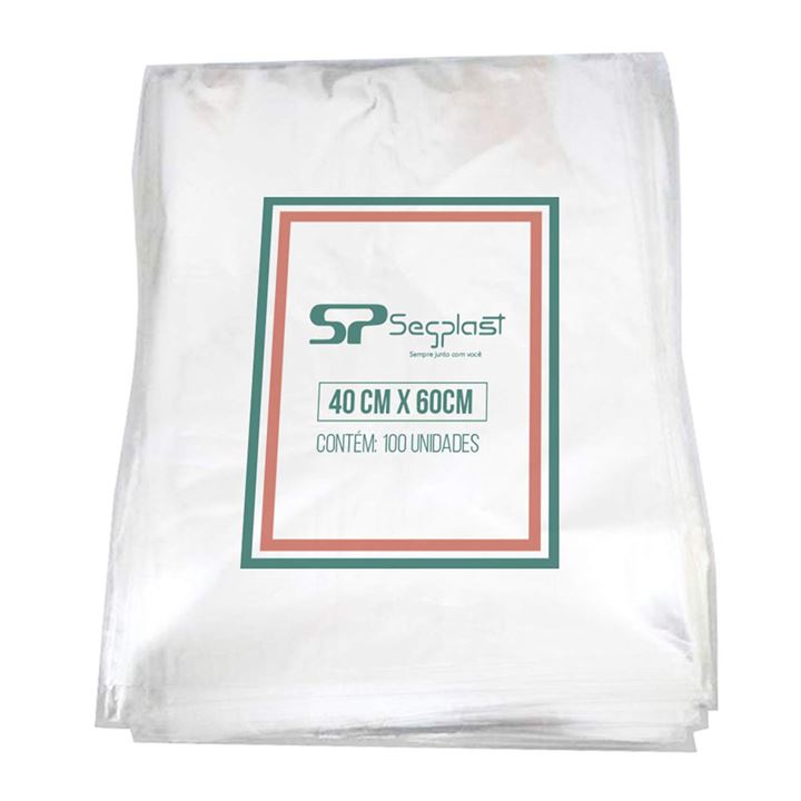 SACO PLÁSTICO ALTA DENSIDADE TAMANHO 40X60 N10 SEGPLAST C/100 UNIDADES | Queiroz