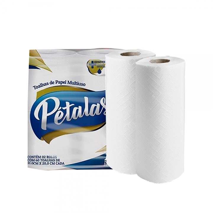 PAPEL TOALHA PÉTALAS COM 2 ROLOS | Queiroz