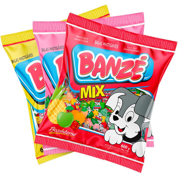 BALA MASTIGAVEL BANZE IOGURTE SORT 600G - FLORESTAL | Queiroz