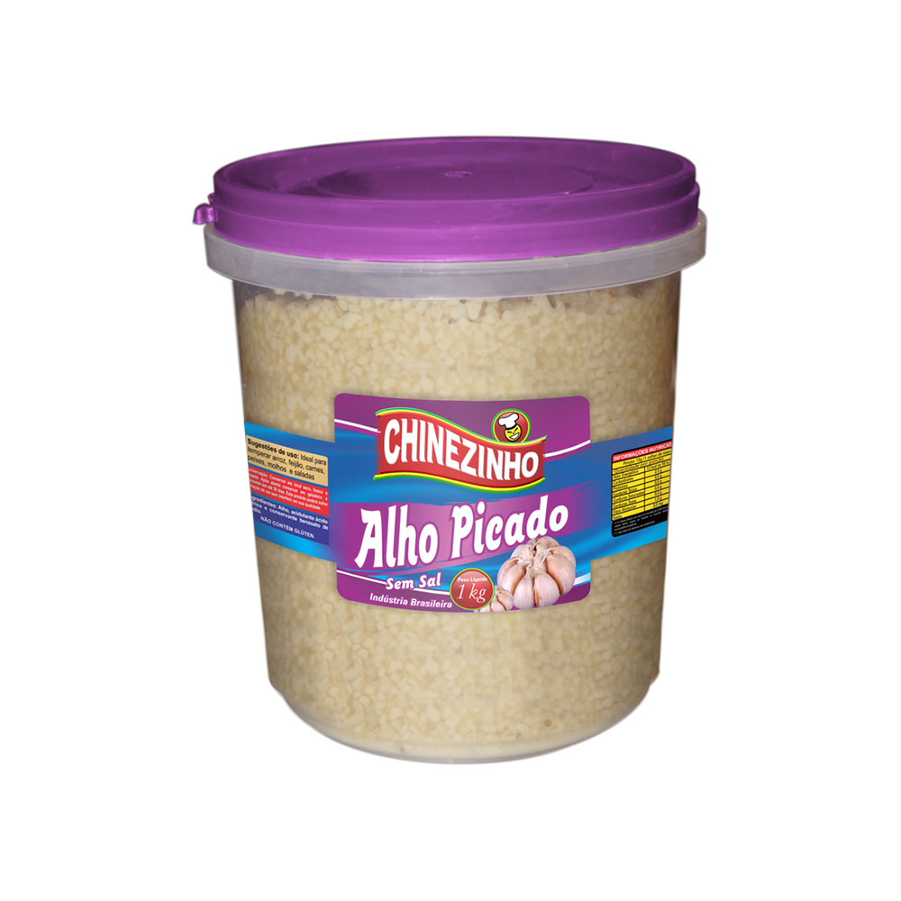 ALHO PICADO NATURAL CHINEZINHO 1KG | Queiroz