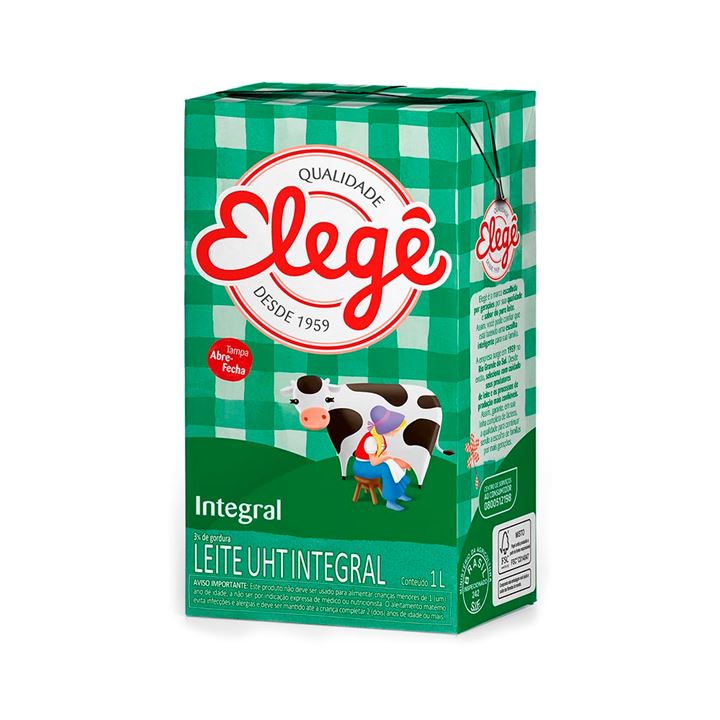 LEITE LIQ UHT INTEGRAL ELEGE 1L | Queiroz